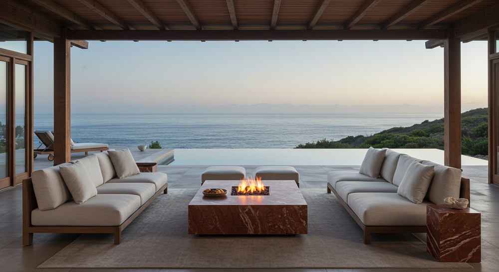 Famosa Modern Fire Table | Cooke Furniture Store - Cooke Furniture Store